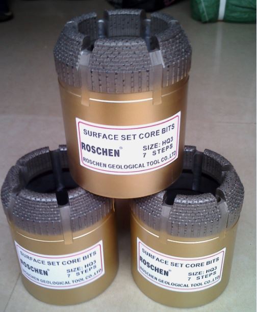 Surface set diamond core bits For Exploration Rock - Buy Surface Set ...